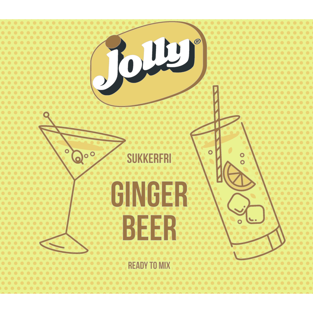 Jolly Ginger Beer Sukkerfri - En let gylden og hazy mixer med ingefær ...